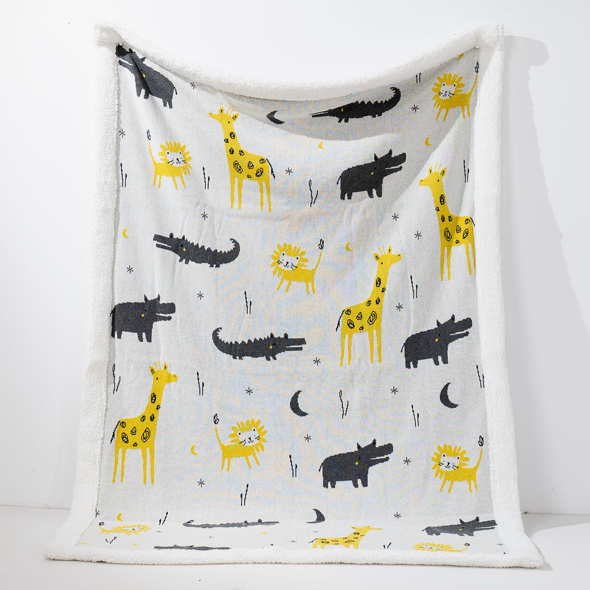 Lounge Pug Bank Sierdeken Gebreid Safari 100 x 140 cm– Big Bertha ...