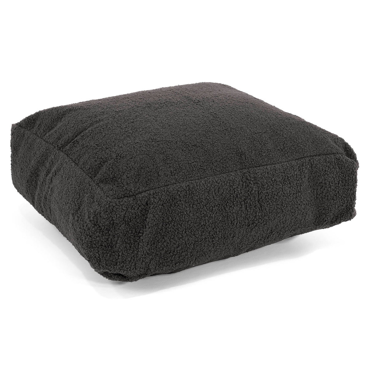 Lounge Pug Groot Vloerkussen Boucle Graphite Grijs– Big Bertha Original NL
