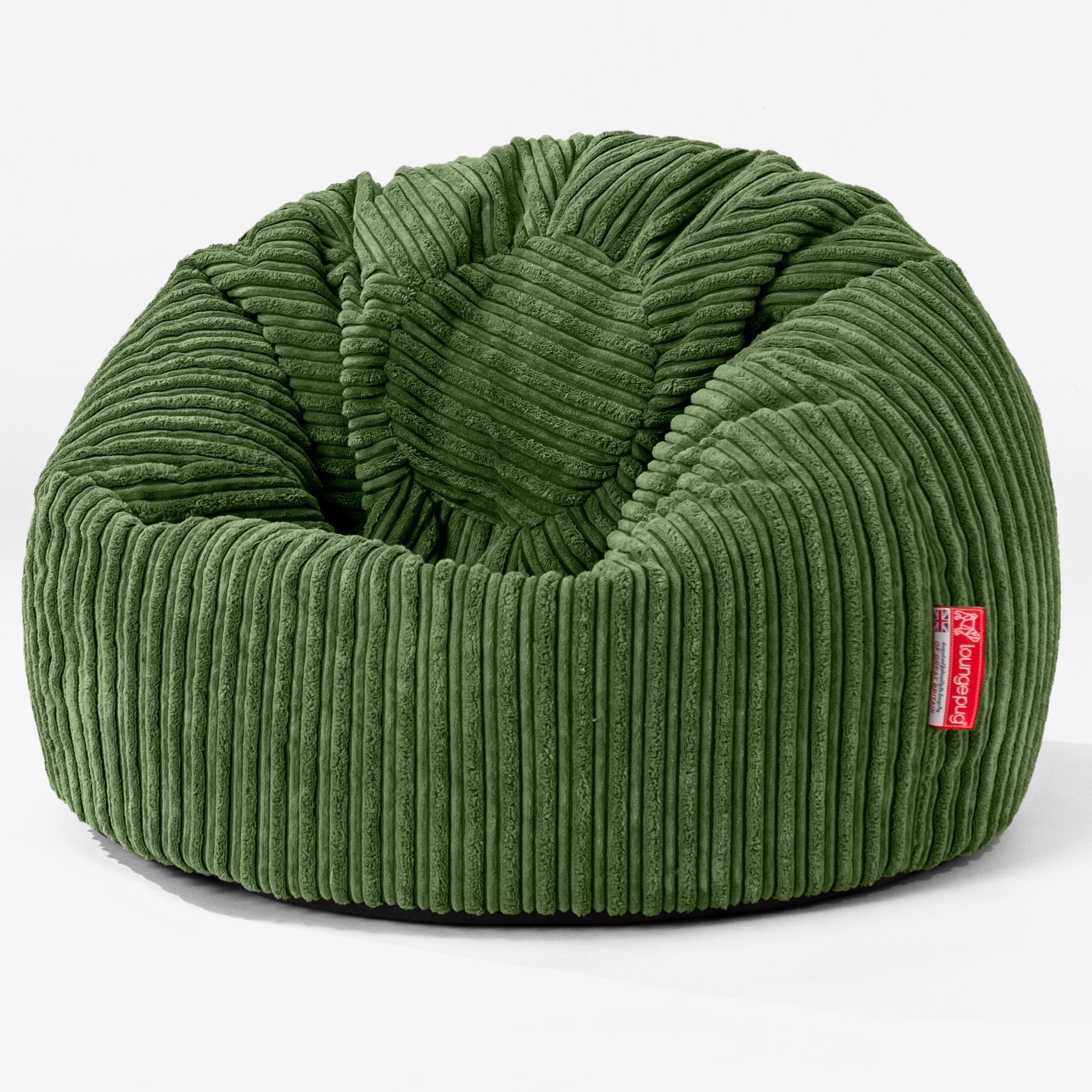 Lounge Pug, Kinder Klassieke Zitzak Stoel, Poef, Corduroy Bosgroen– Big ...