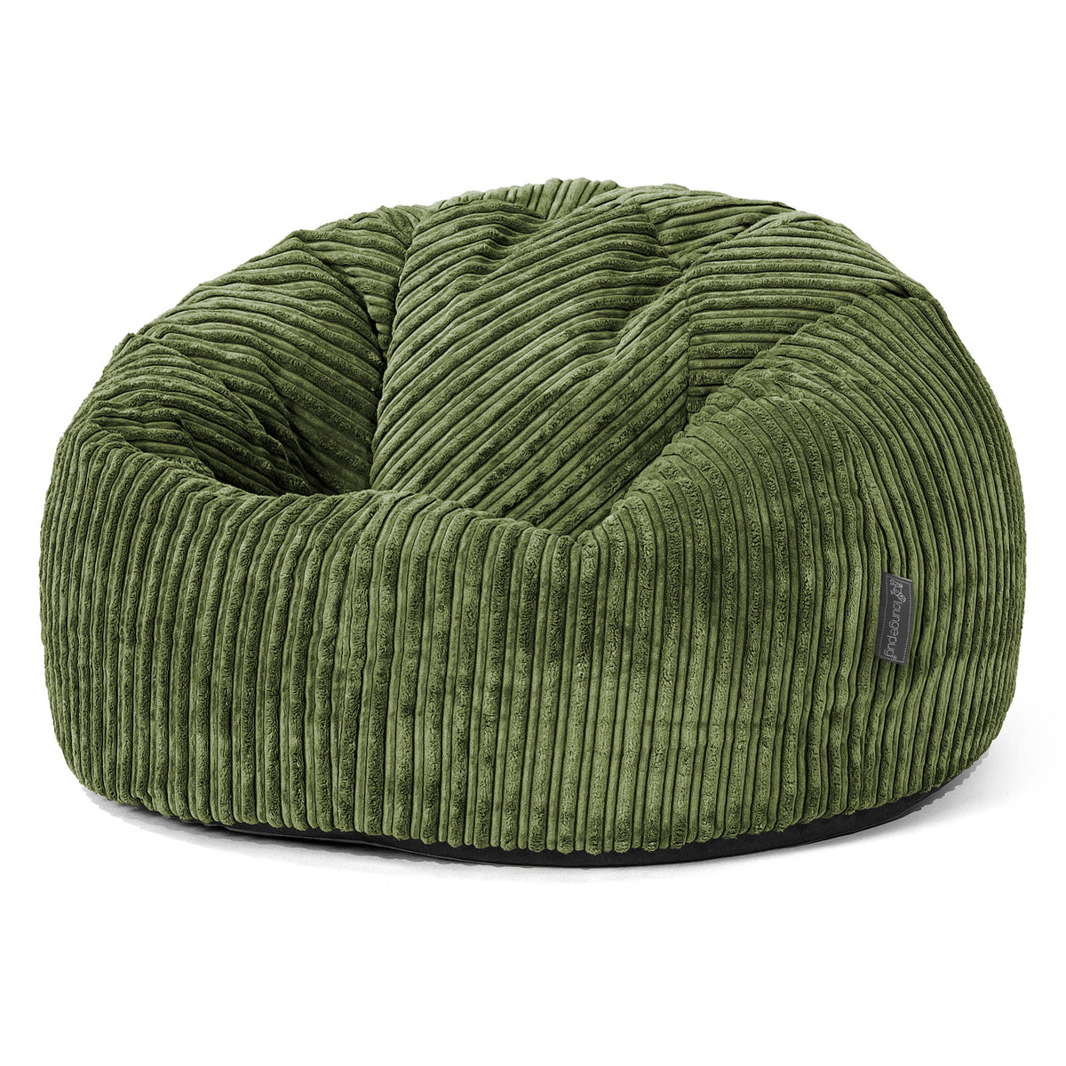 Lounge Pug, Klassieke Zitzak Stoel, Poef, Corduroy Bosgroen– Big Bertha ...
