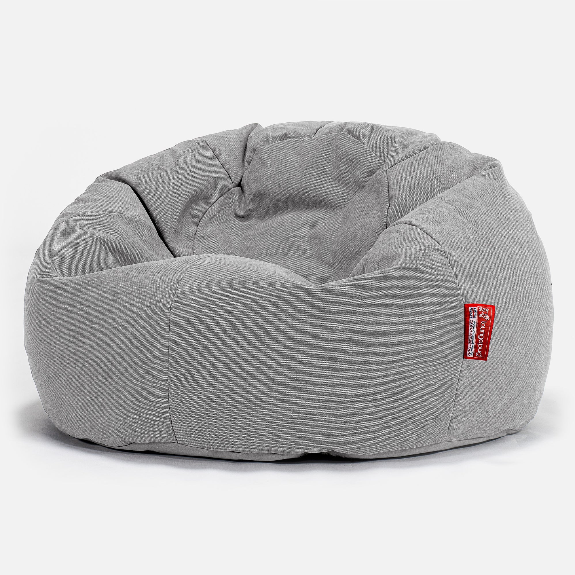 Lounge Pug, Klassieke Zitzak Stoel, Poef, Stonewashed Pewter– Big ...