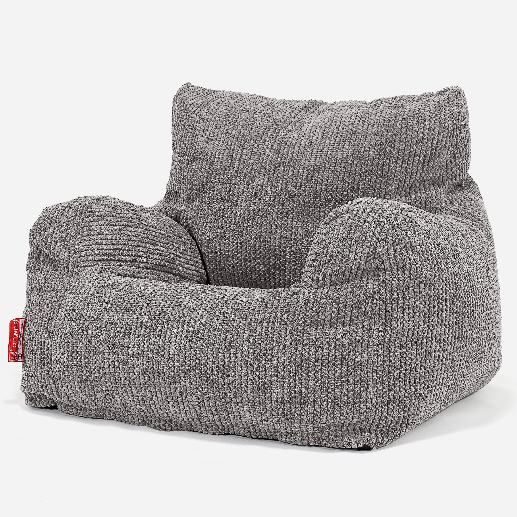 Lounge Pug, Zitzak Fauteuil Poef, Pompom Crème– Big Bertha Original NL